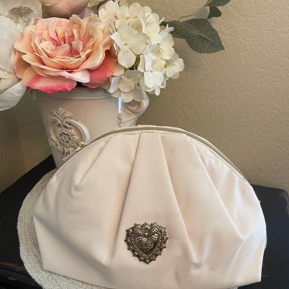 Dolce & Gabbana | Bags | Dolce Gabbana Devotion Cream Clutch | Poshmark